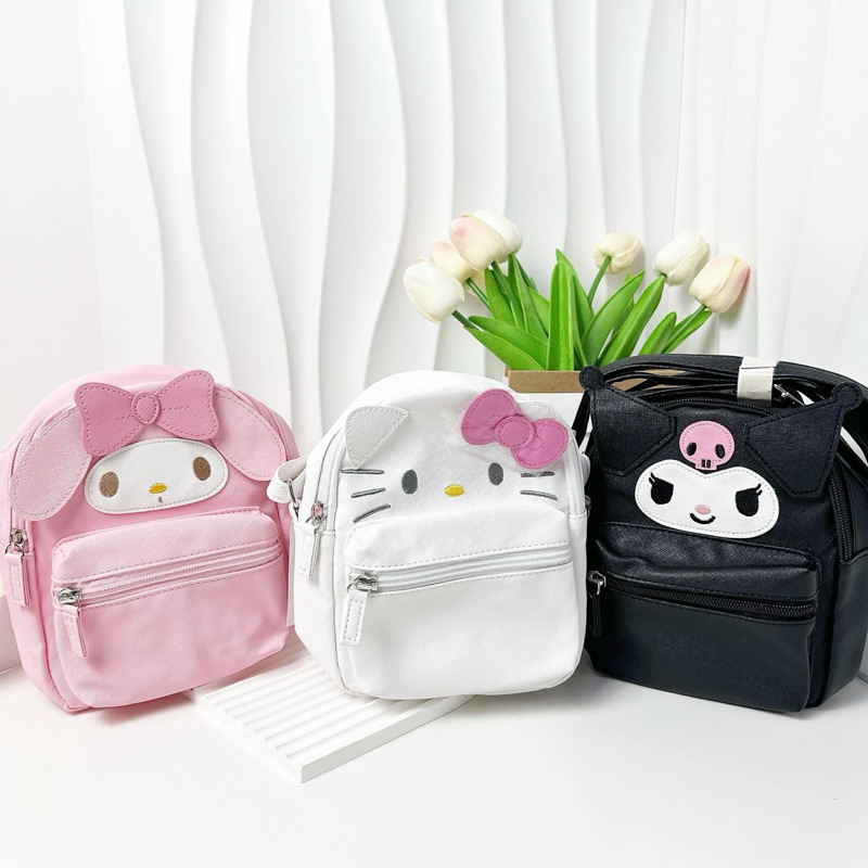 Hello Kitty My Melody Messenger Bag Kuromi PU Hand-held Dual-Purpose ...