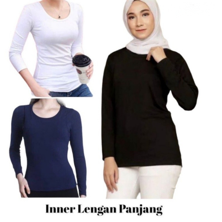 Baju Inner Muslimah Lengan Panjang Exclusive (SAIZ S,M,L,XL,XXL,XXXL ...