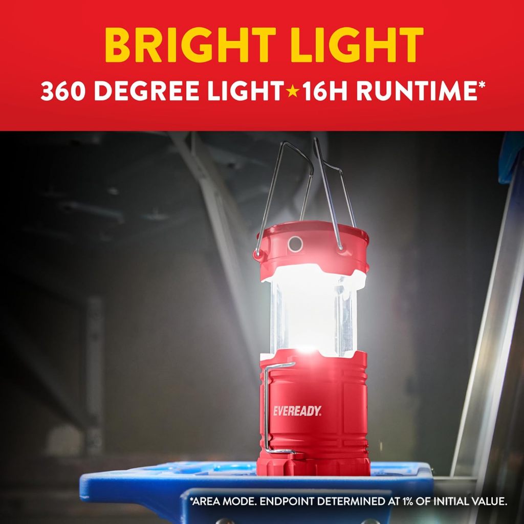 Official Eveready Model Collapsible LED Lanterns, 350 Lumens ...