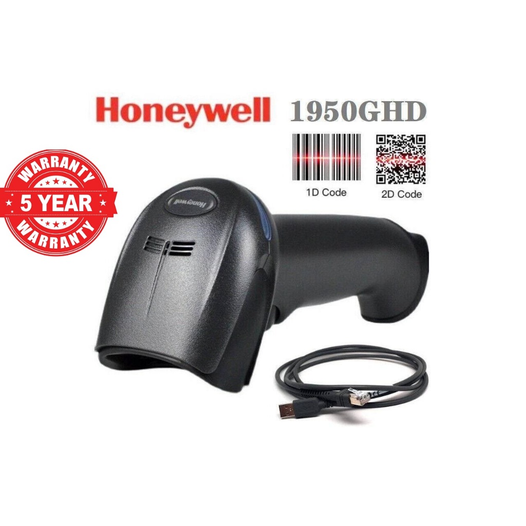 Honeywell 1950GHD-2- Xenon 1D/2D Handheld Barcode Scanner w STAND 5YEAR WARRANTY | Shopee Malaysia