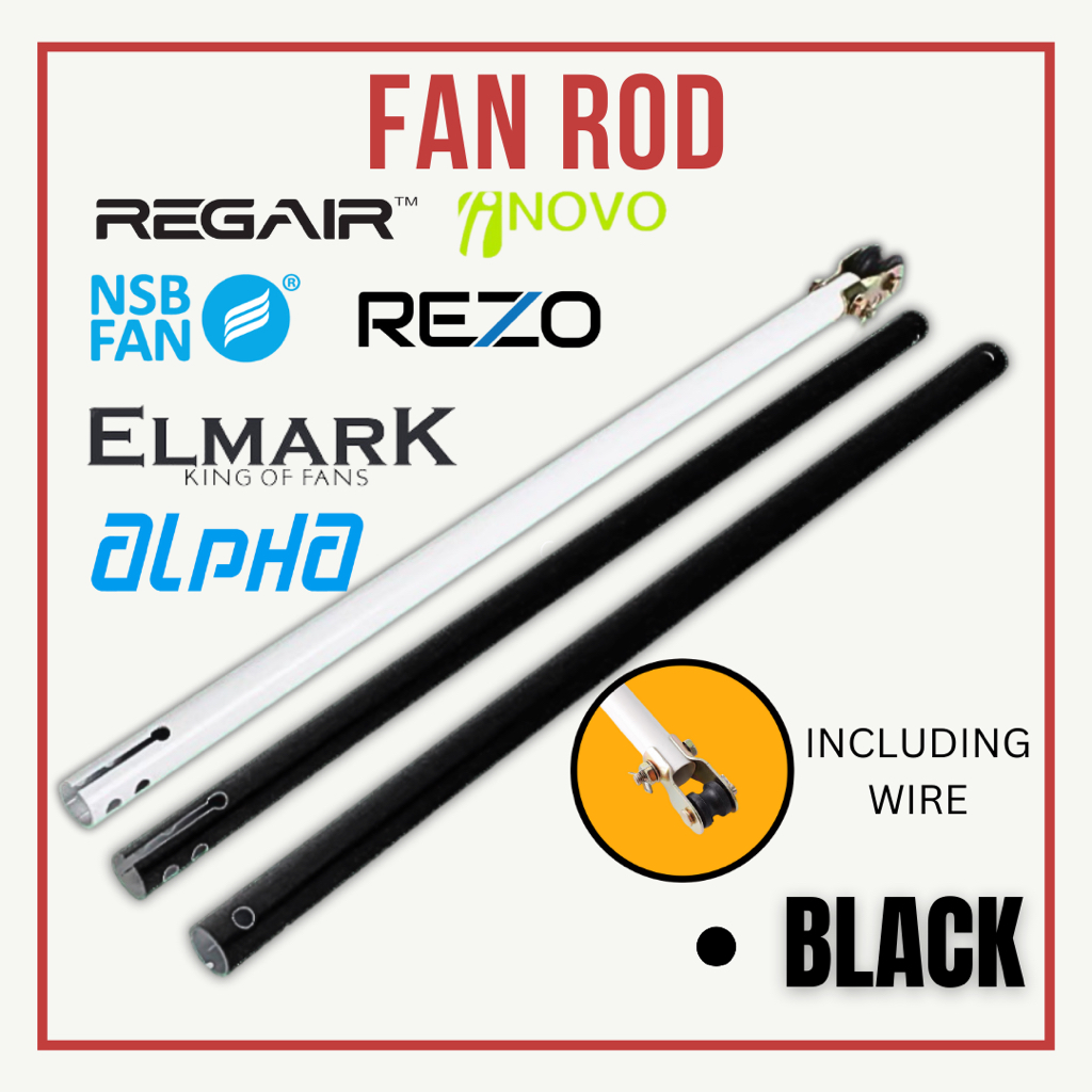 Fan Rod Regair Inovo Ceiling Fan Rod 18" 24" 30" 36" 42" 48" 60" 72 ...