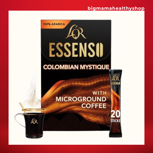 ESSENSO Microground Black Coffee Colombian Blend 20 sticks Caffeine ...