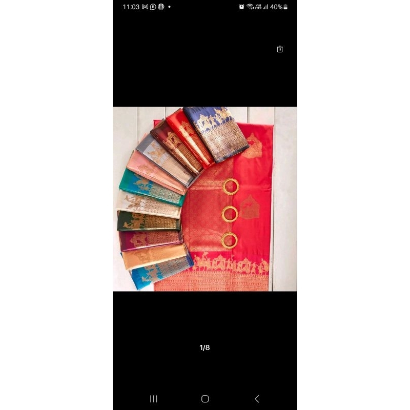 PREMIUM PALLAKU PATTU SAREE | Shopee Malaysia