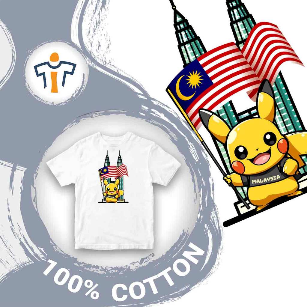 Pikachu Pokemon Malaysia Merdeka Jalur Gemilang Independent Kebangsaan ...