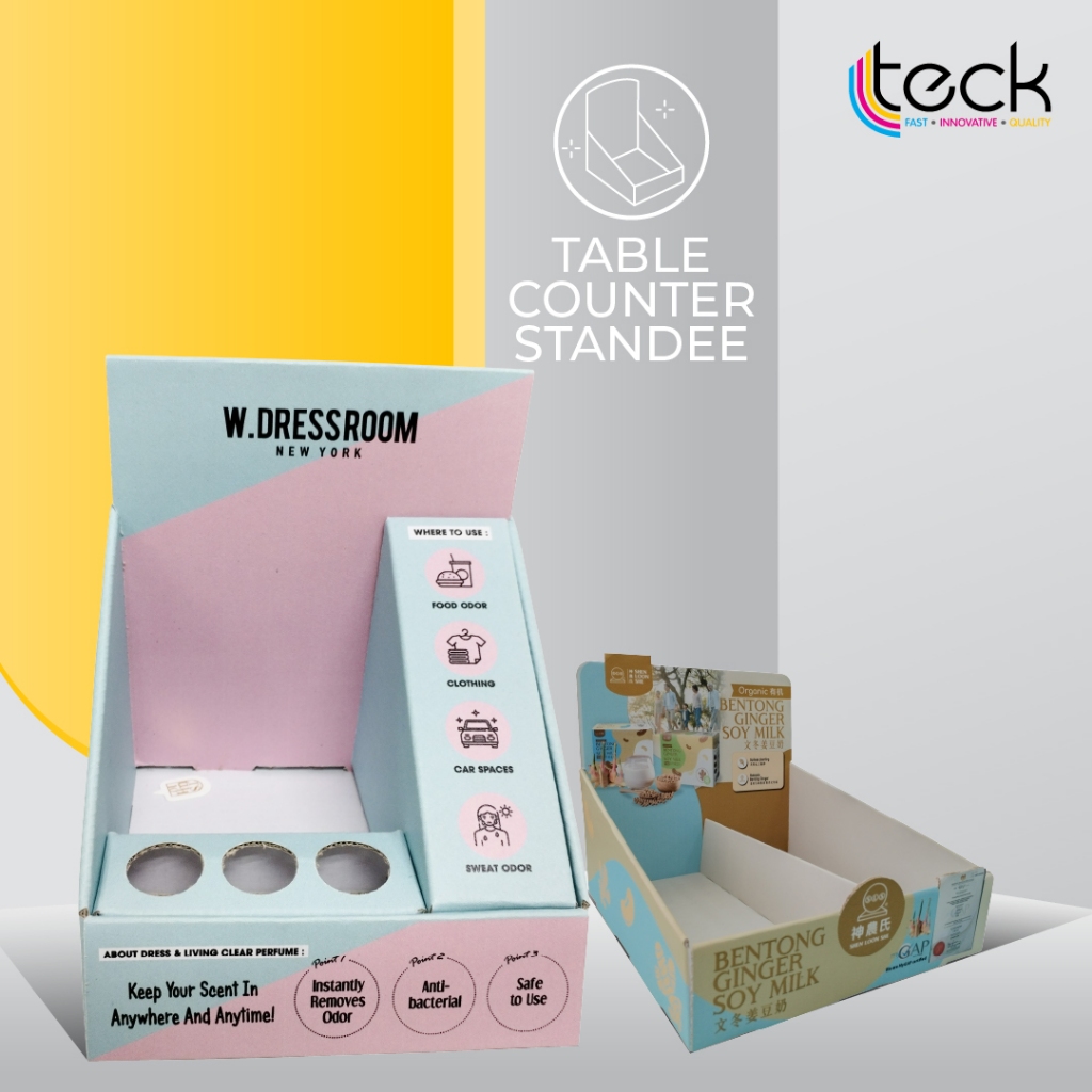 Table Counter/Table Top Pop Standee/Product Display | Shopee Malaysia