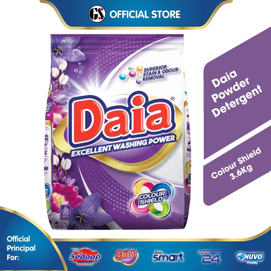 DAIA Powder Detergent Colour Shield 3.6kg | Shopee Malaysia