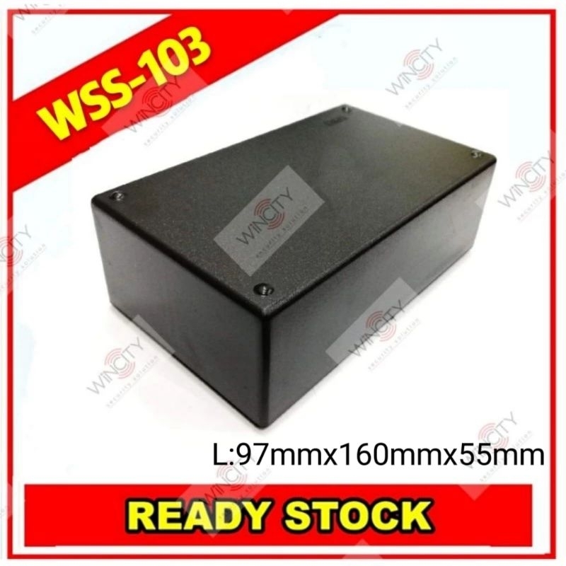 WSS-103 Black Plastic Waterproof DIY Project Box (97x160x55mm ...