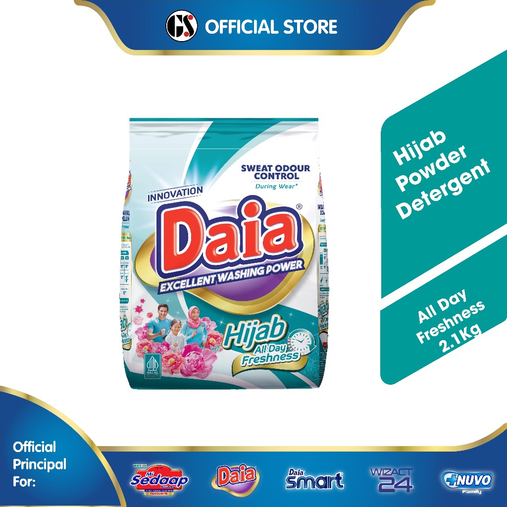 DAIA Powder Detergent Fresh Hijab 2.1kg | Shopee Malaysia