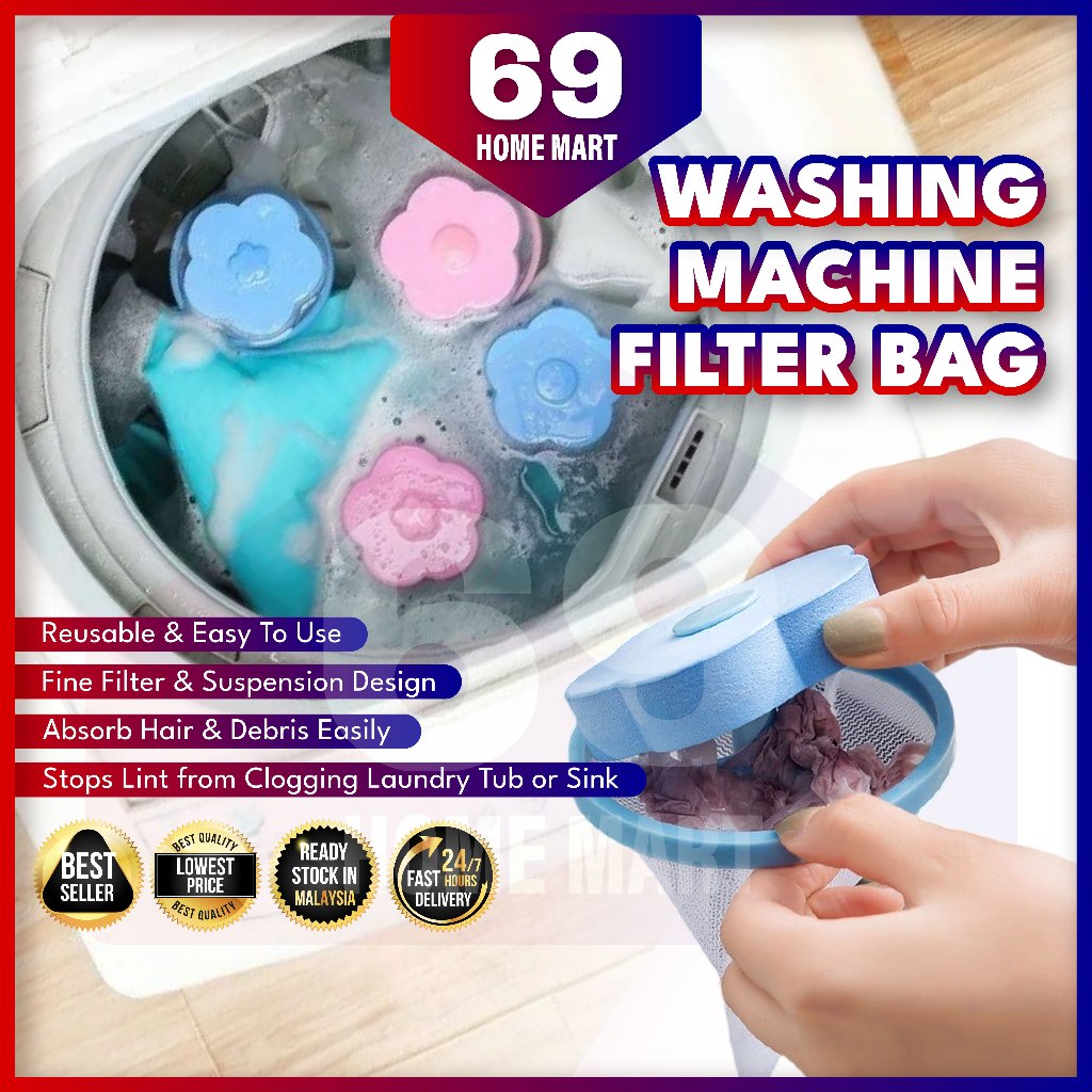 Washing Machine Filter Bag Laundry Ball Filters Hair Remover Clothes ...
