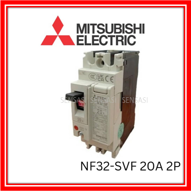 MITSUBISHI MOLDED CASE CIRCUIT BREAKERS MCCB 20A 2POLE NF32-SVF 20A 2P | Shopee Malaysia