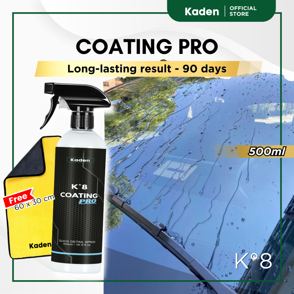 KADEN【K°8 Coating Pro 500ml】石墨烯鍍膜剂｜Graphene Coating Spray｜Result 90days ...