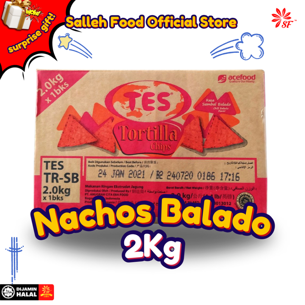 Kerepek Snack Nachos balado Bundle 2kg Murah [𝗦𝗮𝗹𝗹𝗲𝗵 𝗙𝗼𝗼𝗱] | Shopee ...