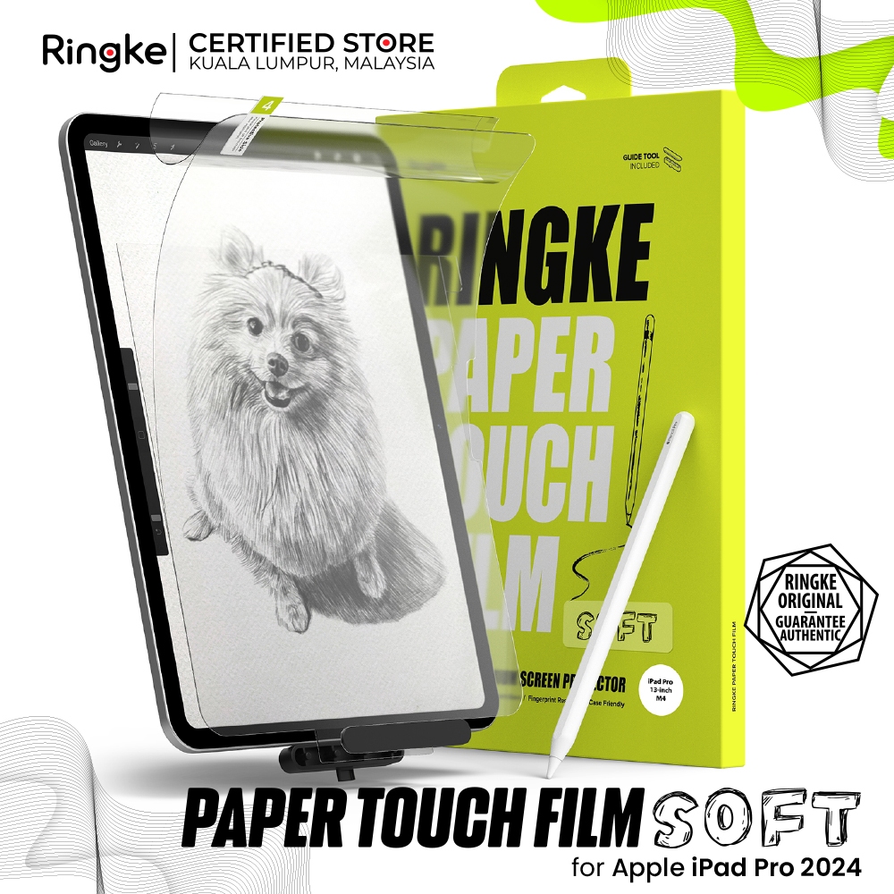 RINGKE® PAPER TOUCH FILM SOFT (2-Pack) iPad Pro 2024 13"/ 11" Matte ...