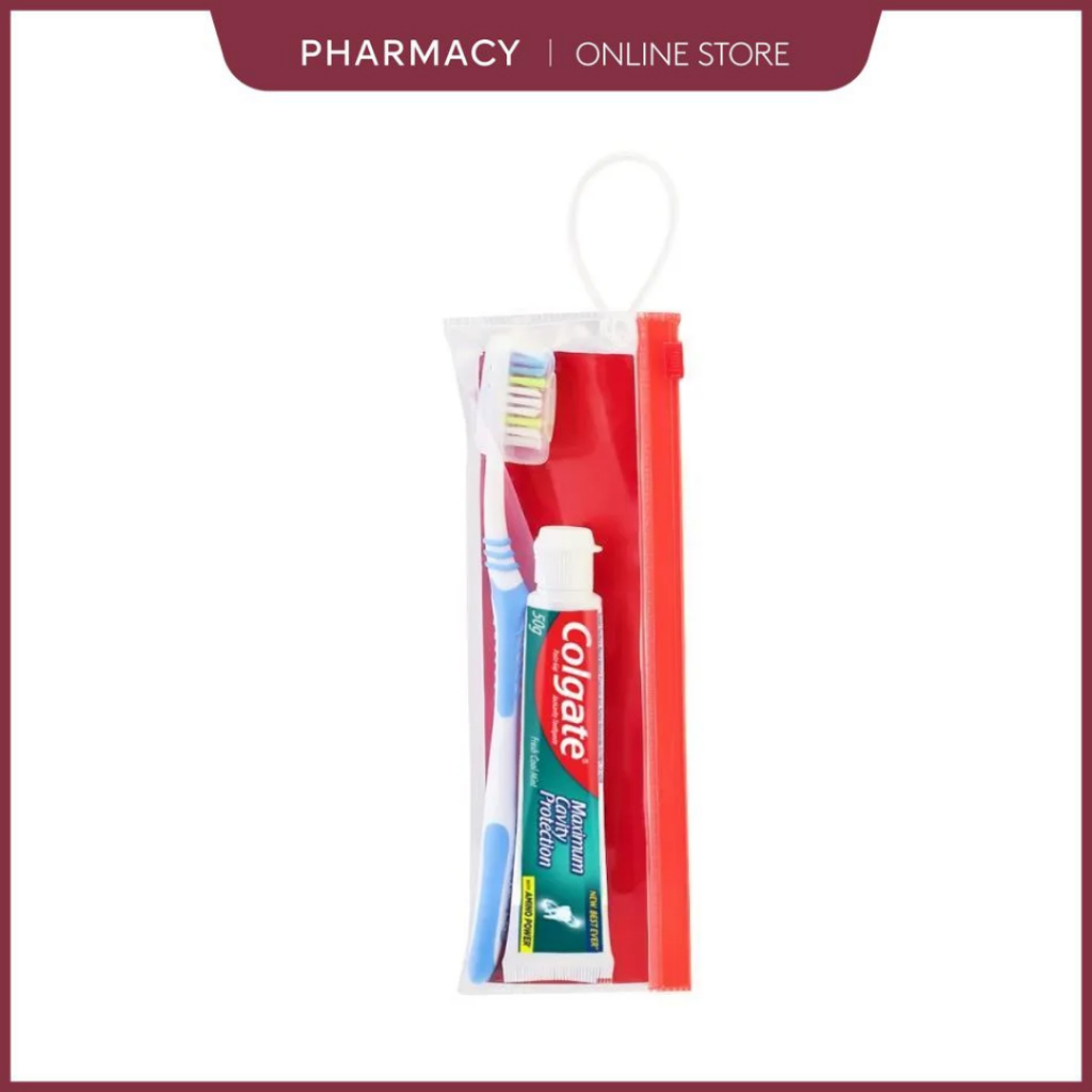 COLGATE TRAVEL KIT (TOOTHPASTE 50G + TOOTHBRUSH) | Shopee Malaysia