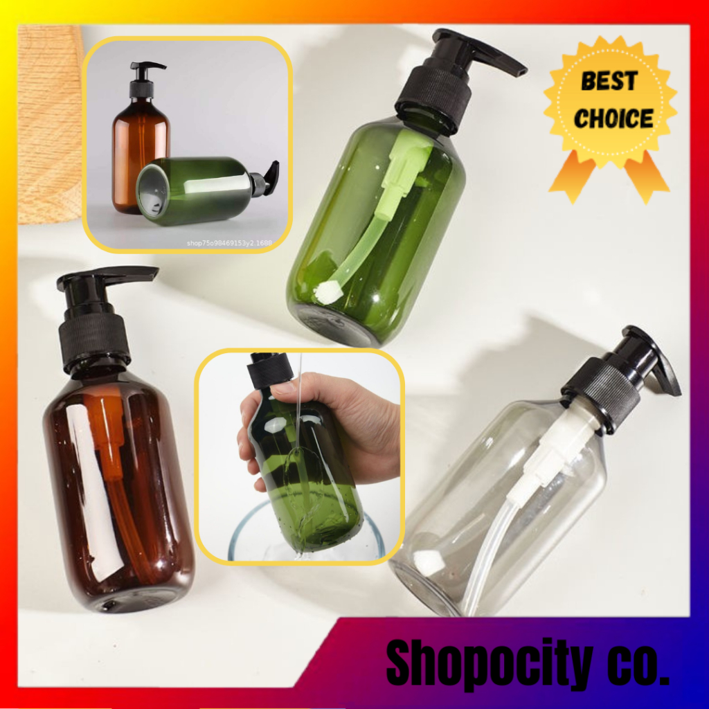 Bottle with Pump Dispenser Refillable Pump Bottle Dispenser for Lotions ...