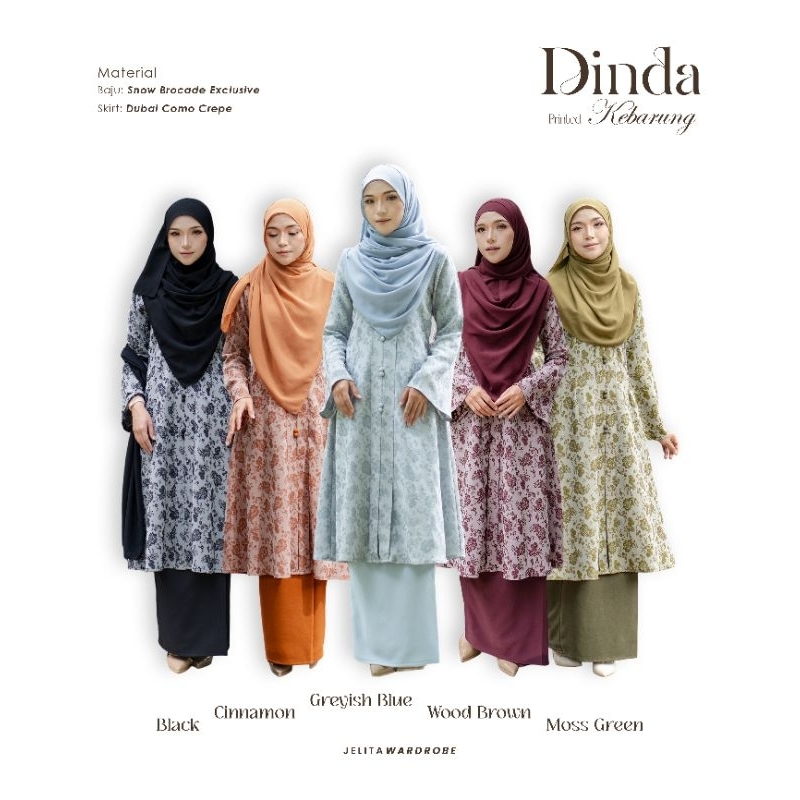 KEBARUNG MUSLIMAH KLASIK DINDA & ANORA JELITA WARDROBE | Shopee Malaysia