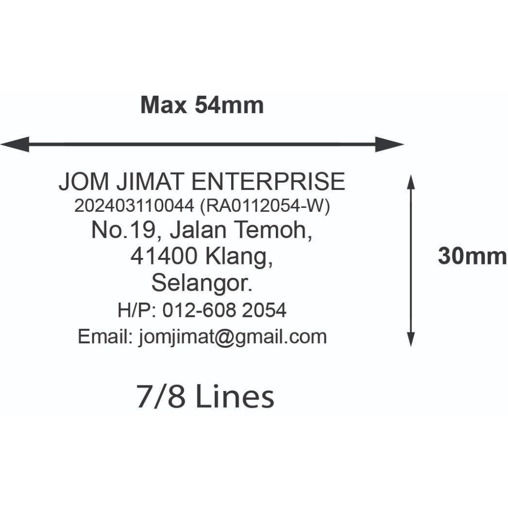 Rubber Stamps (Company Chop / Name Chop / Address Chop) - Normal Type ...
