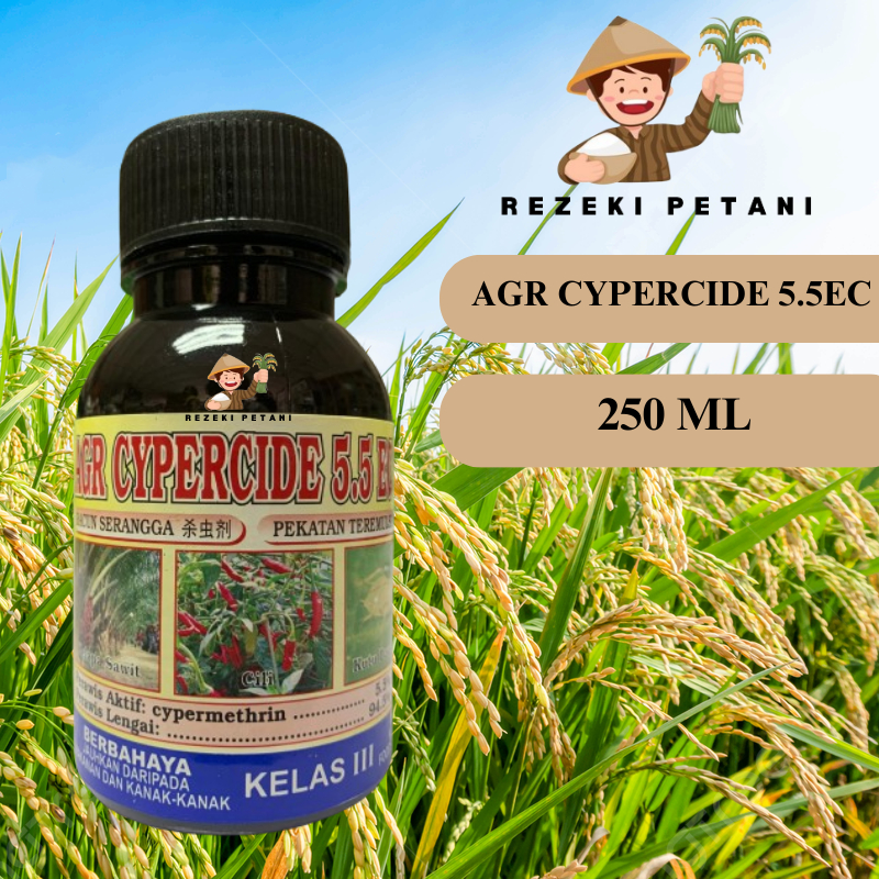 [ORIGINAL] 250ML AGR CYPERCIDE 5.5EC cypermethrine CYPERIN 550, KENCIS ...
