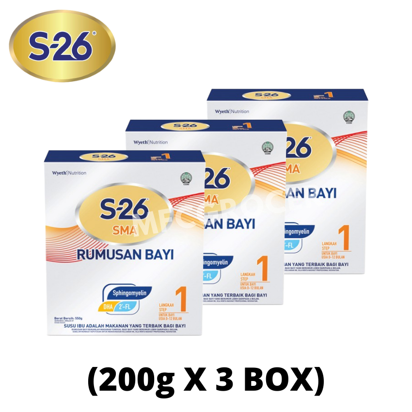 S-26 SMA STEP 1 (200gX3 / 550g / 900g) | Shopee Malaysia