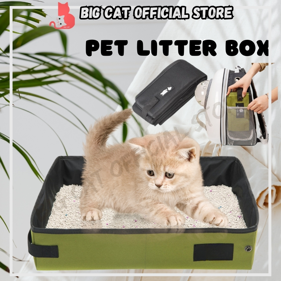 Foldable Cat Litter Box Portable Cat Toilet Box Waterproof Outdoor Cat ...