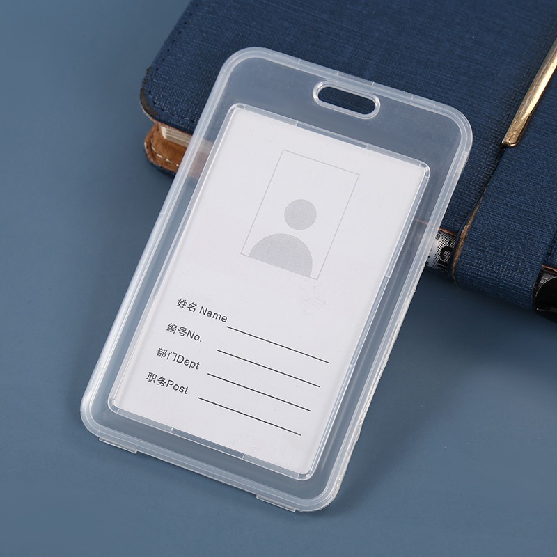 MCC Colored Transparent Clear Plastic Case ID Card Holder Waterproof ...