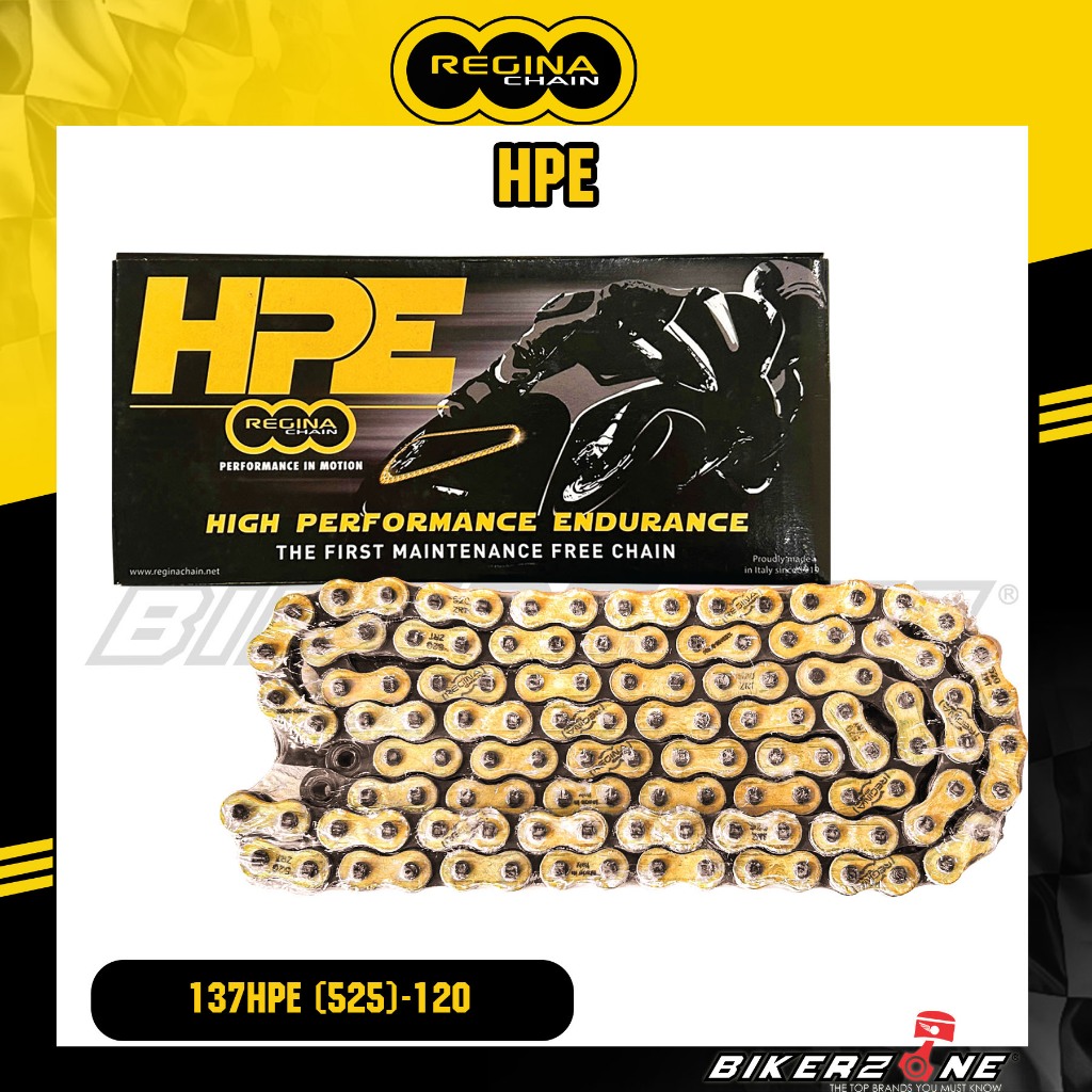 REGINA 137 HPE (525) High Performance Maintenance Free Motorcycle Gold ...