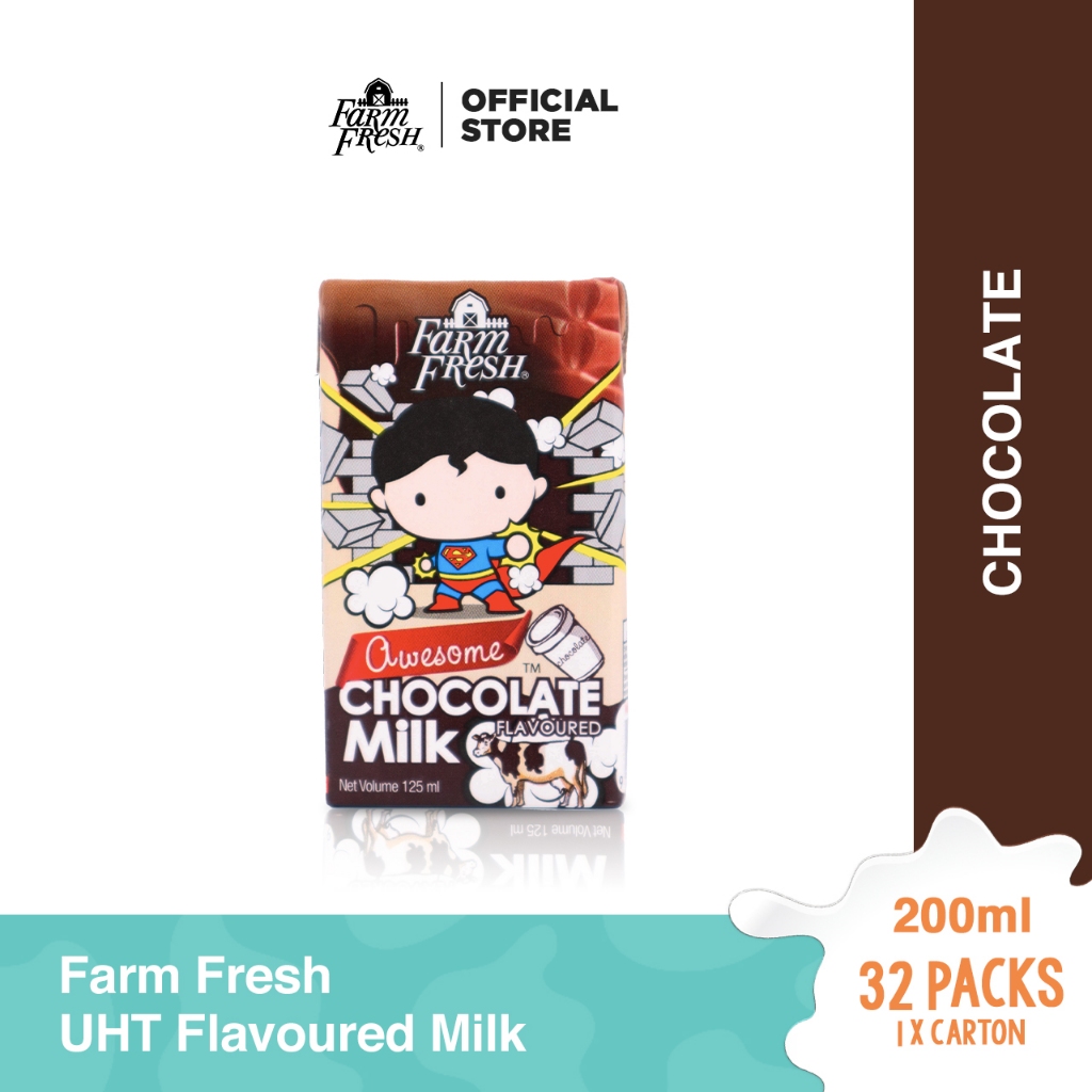 Farm Fresh UHT Chocolate 125ml x 32 Packs | Shopee Malaysia