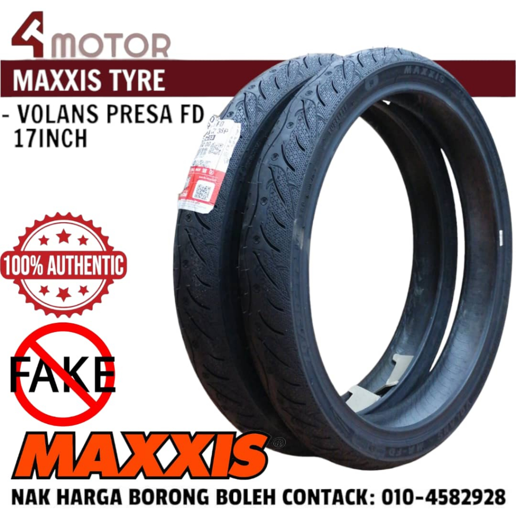 17INCH MAXXIS MAFD VOLANS PRESA FD Tyre Tayar Motorcycle Tubeless ...
