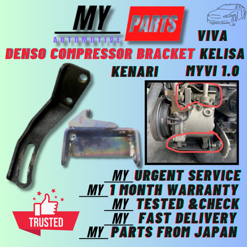 Kancil Kelisa Viva Kenari Myvi 1.0 DENSO Aircond Compressor Bracket ...