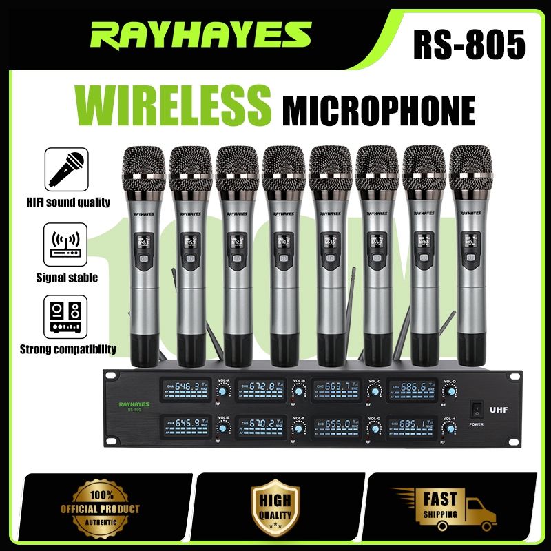 UHF professional wireless microphone set 8 Handheld Microphone/lapel ...