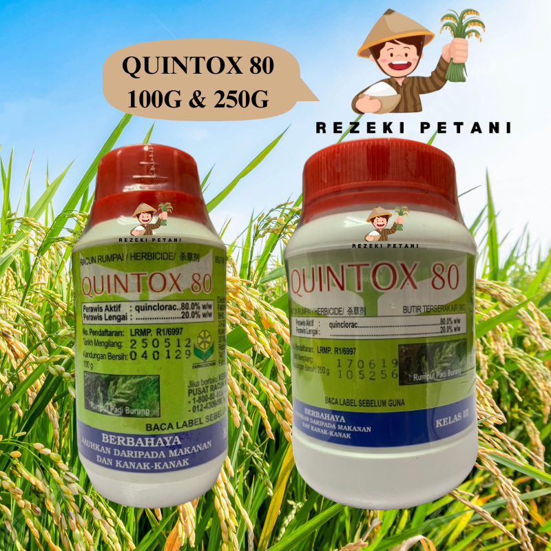[ORIGINAL] 100G & 250G QUINTOX 80 Farmcochen / Herbicide / RACUN RUMPAI ...