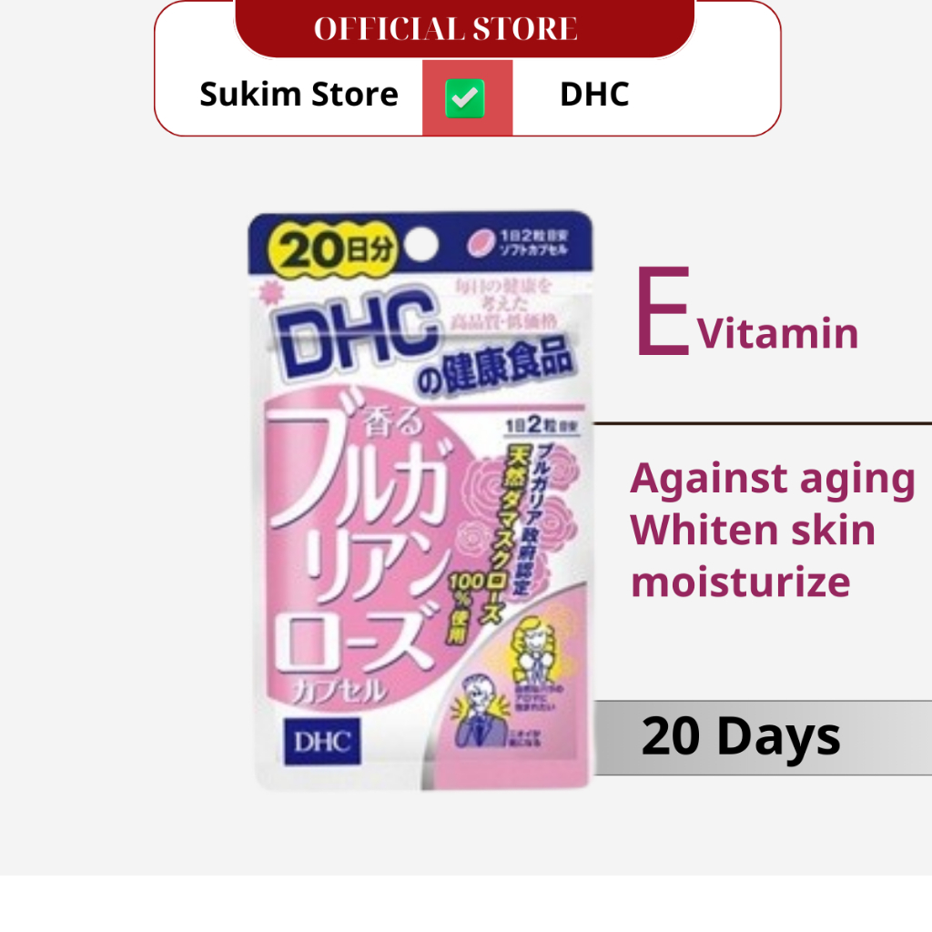 DHC Bulgarian Rose Capsule 20 days body fragrance quatangme | Shopee Malaysia