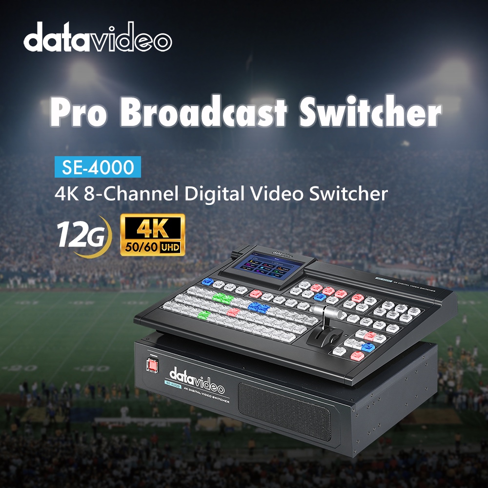DATAVIDEO SE-4000 4K 8-Channel Live Production Switcher | Shopee Malaysia