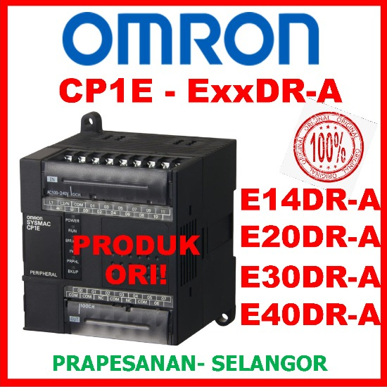 OMRON CP1E-E20DR-A, CP1E-E30DR-A, CP1E-E40DR-A, CP1E-E14DR-A, OMRON PLC, PROGRAMMABLE LOGIC ...