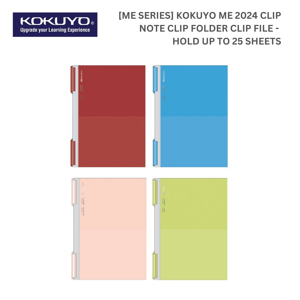 Kokuyo ME 2024 Note Clip Folder (25's) Folder Klip Nota Kokuyo ME 2024 (25's) | Shopee Malaysia