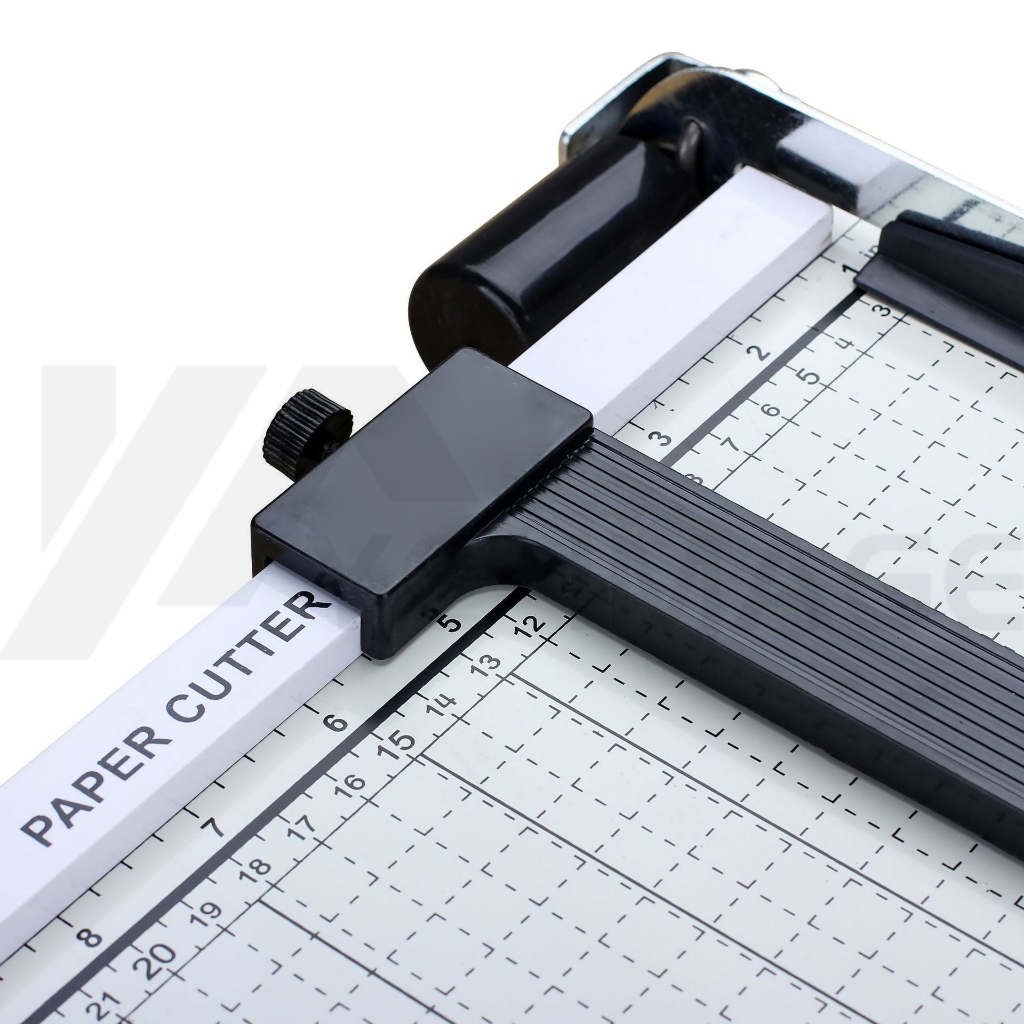 QUAFF Paper Cutter A4 Size Metal Structure with Adjuster and Stopper ...
