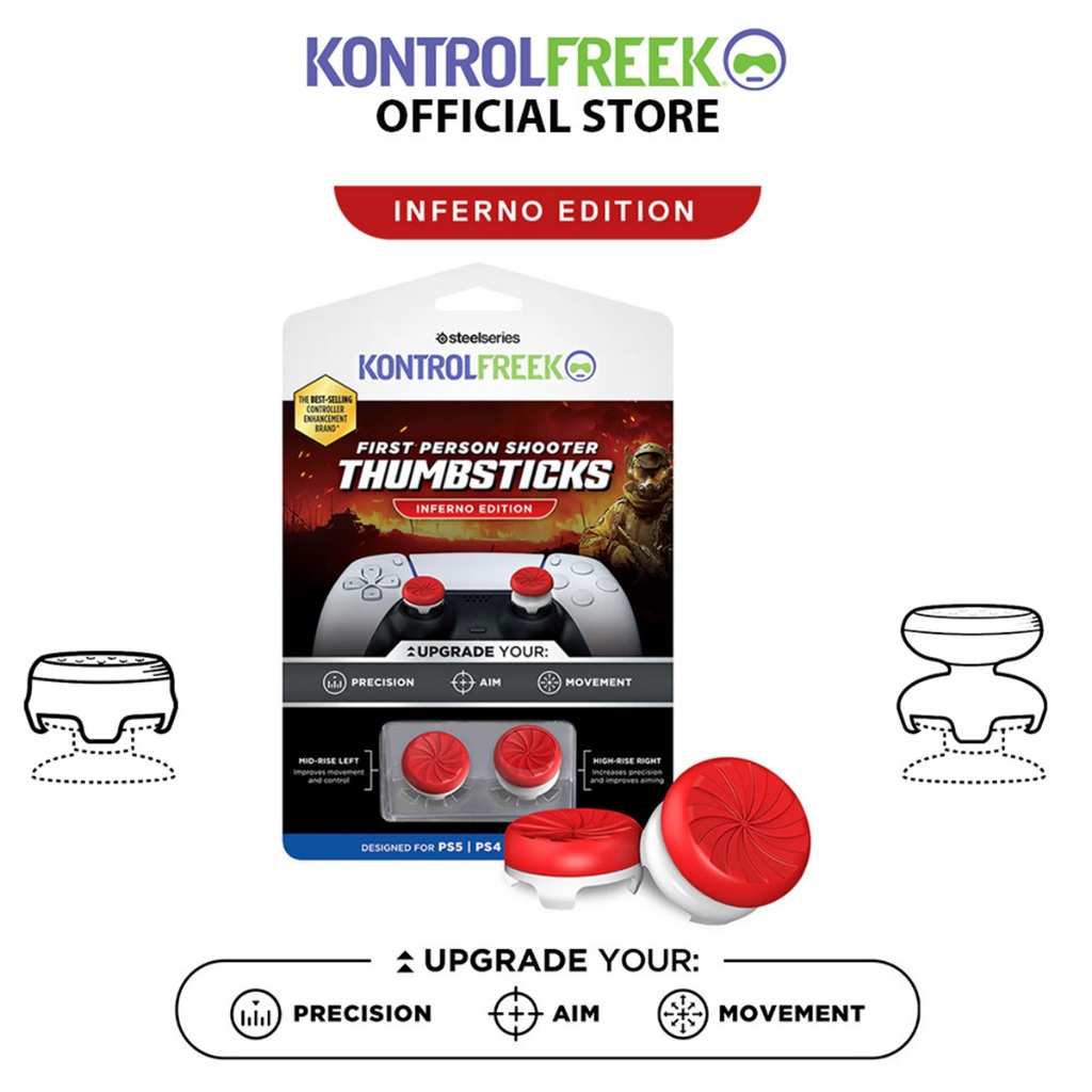 KontrolFreek Performance Thumbstick Inferno Edition Mid-rise and High ...