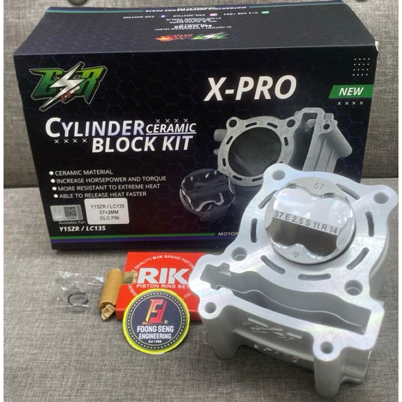 ESR MOTOR LC Y15 Y16 NVX NMAX R15 BLOCK 57MM 58MM 60MM 62MM 63MM 65MM ...