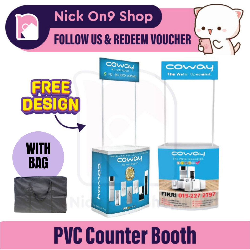 PVC Counter Booth / Promotion Counter Booth + Printing (FREE Design ...