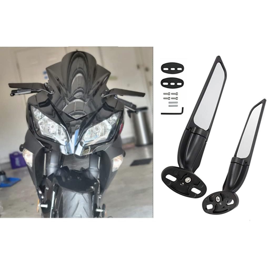 SIDE MIRROR WINGLET REAR VIEW MIRROR CERMIN SISI BACK MIRROR WINDSHIELD ...