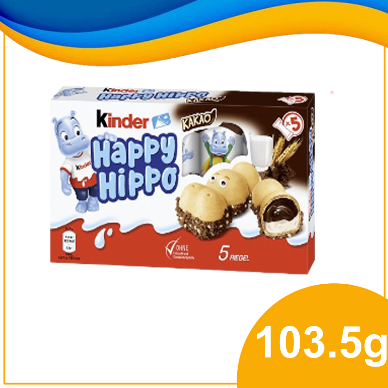 Kinder Happy Hippo Cocoa 103.5g | Shopee Malaysia