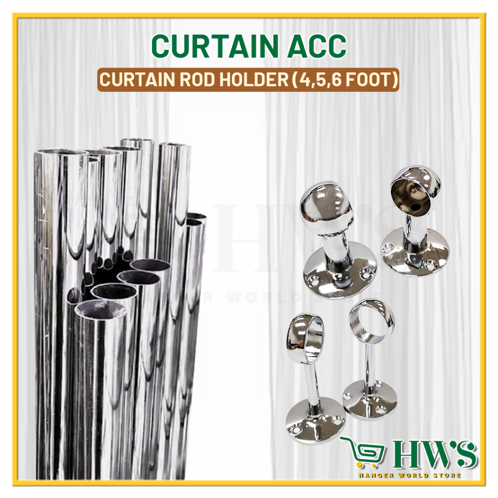 HWS PEMEGANG BESI LANGSIR ROUND ROD ROUND TUBE ROUND BAR CURTAIN BAR ...