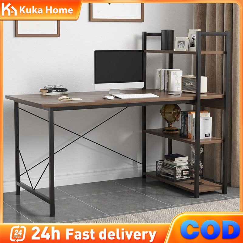 Meja Komputer Computer Table Table With Bookshelf Office Family Study ...