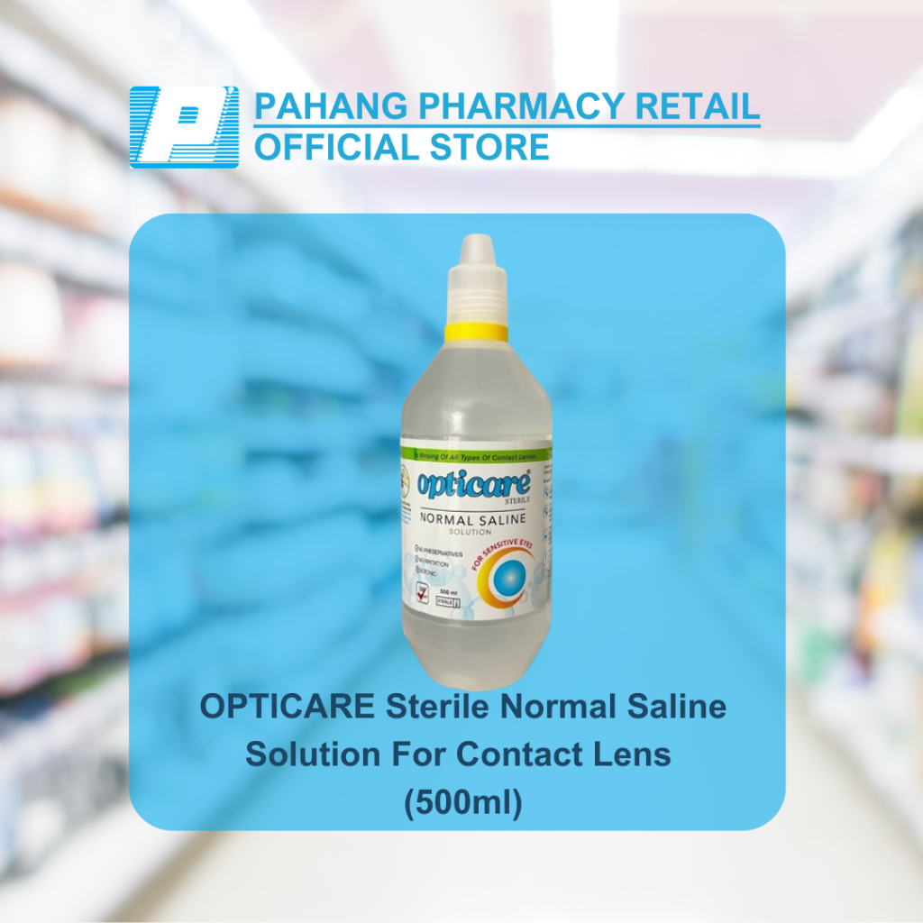 OPTICARE Sterile Normal Saline Solution 500ML | Shopee Malaysia