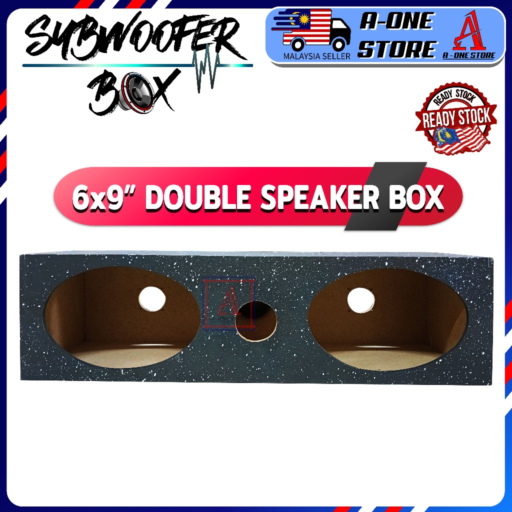6x9'' Double Subwoofer Speaker Box Plywood | Shopee Malaysia