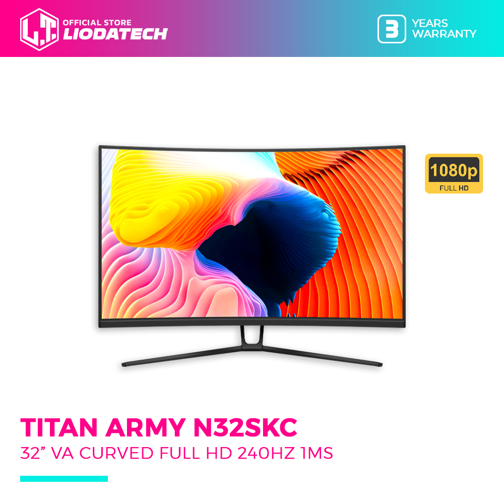 TITAN ARMY 32" 1500R Curved 240hz 1MS Gaming Monitor (N32SKC) | Shopee ...