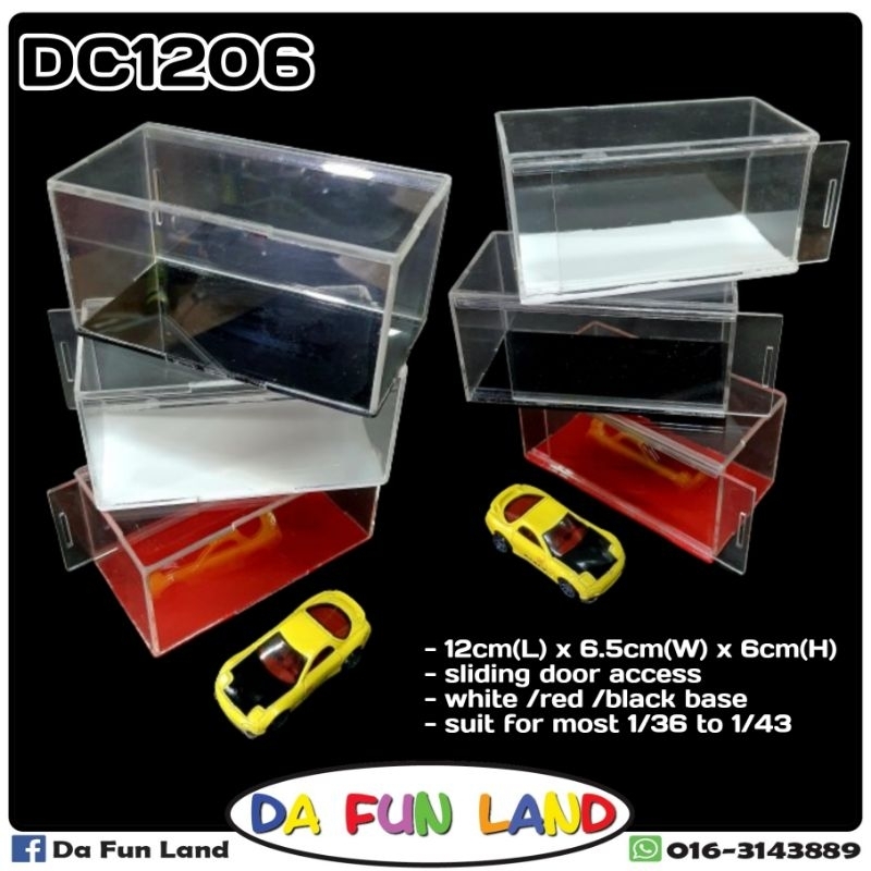 🚗 DC1206 🚗 DIECAST SINGLE DISPLAY UNIT FOR MOST SCALE 1/64 TO SCALE 1/ ...