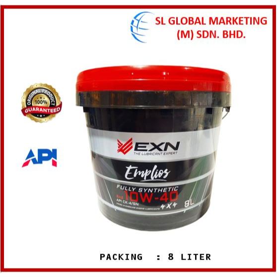 EXN ENGINE OIL - EMPLIOS 4X4 SAE 10W-40 API CK-4/SN FULLY SYNTHETIC - 8 ...