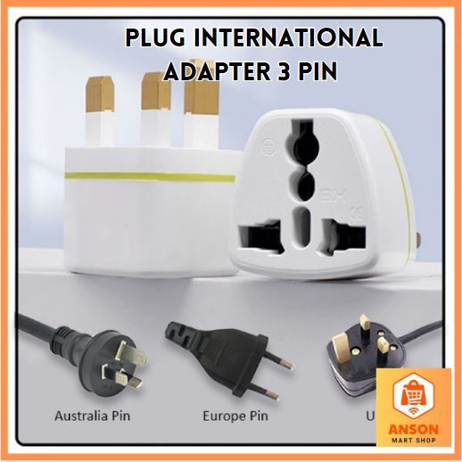 3-Pin Universal Conversion Adapter Travel Plug UK China Hong Kong ...