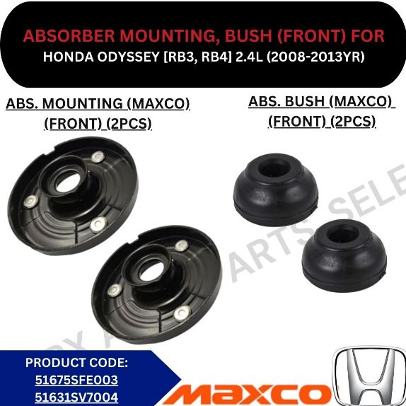 ABSORBER MOUNTING, COVER, BUSH (FRONT) FOR HONDA ODYSSEY [RB3, RB4] 2 ...